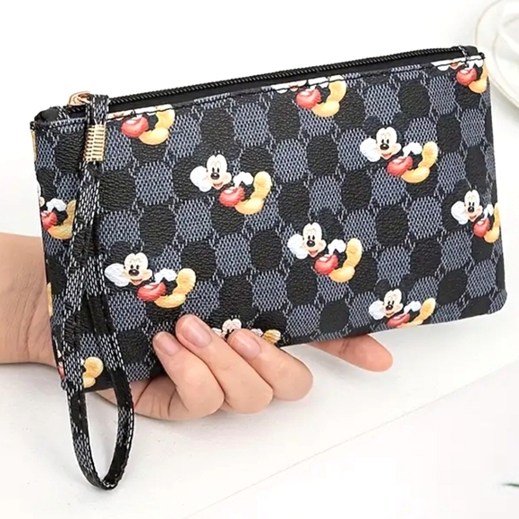 Disney | Bags | Disney Mickey And Minnie Canvas Wristlets Nwt | Poshmark